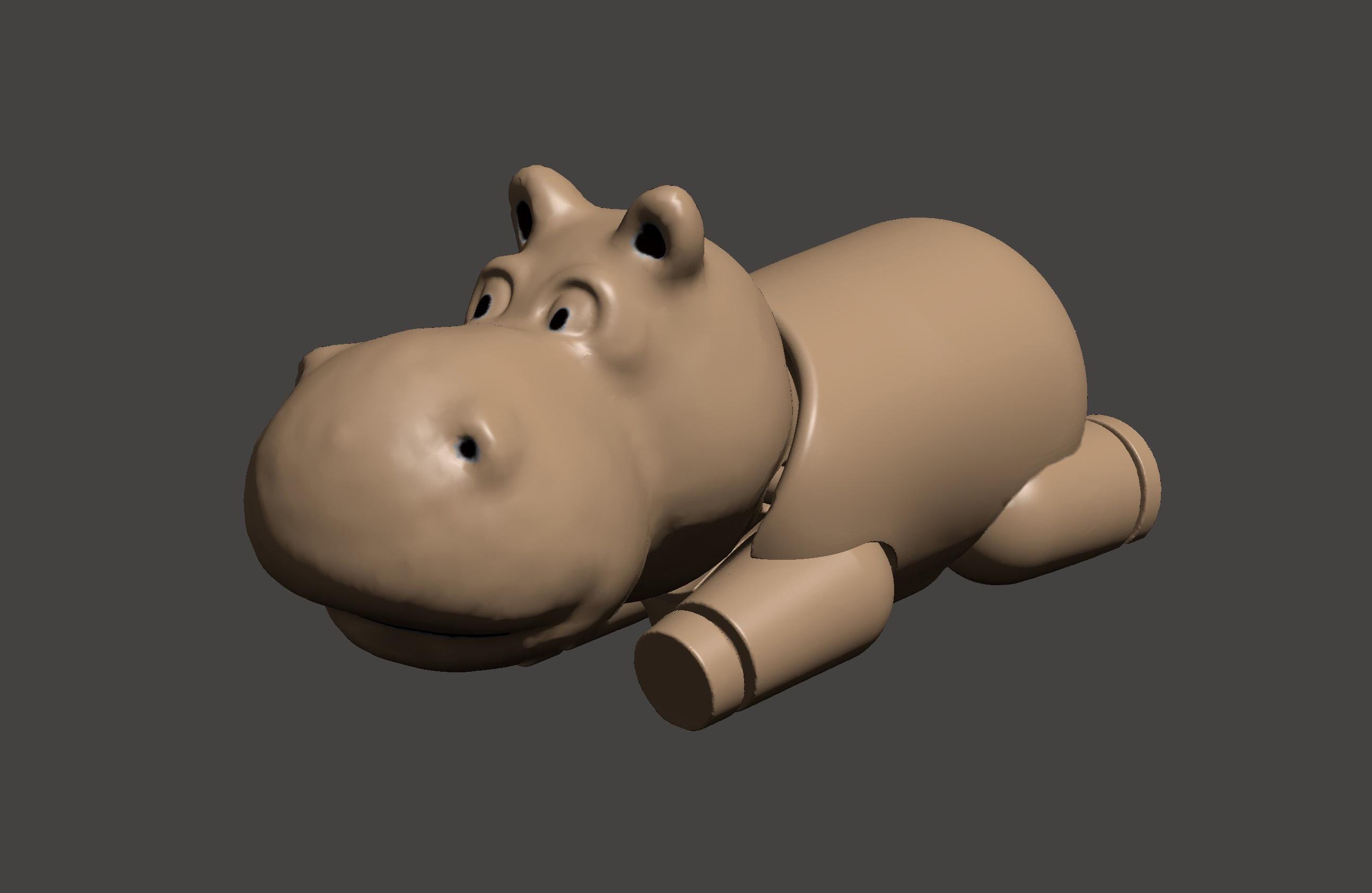 Cute Articulated Hippo STL File for 3d Printing Flexi - Etsy