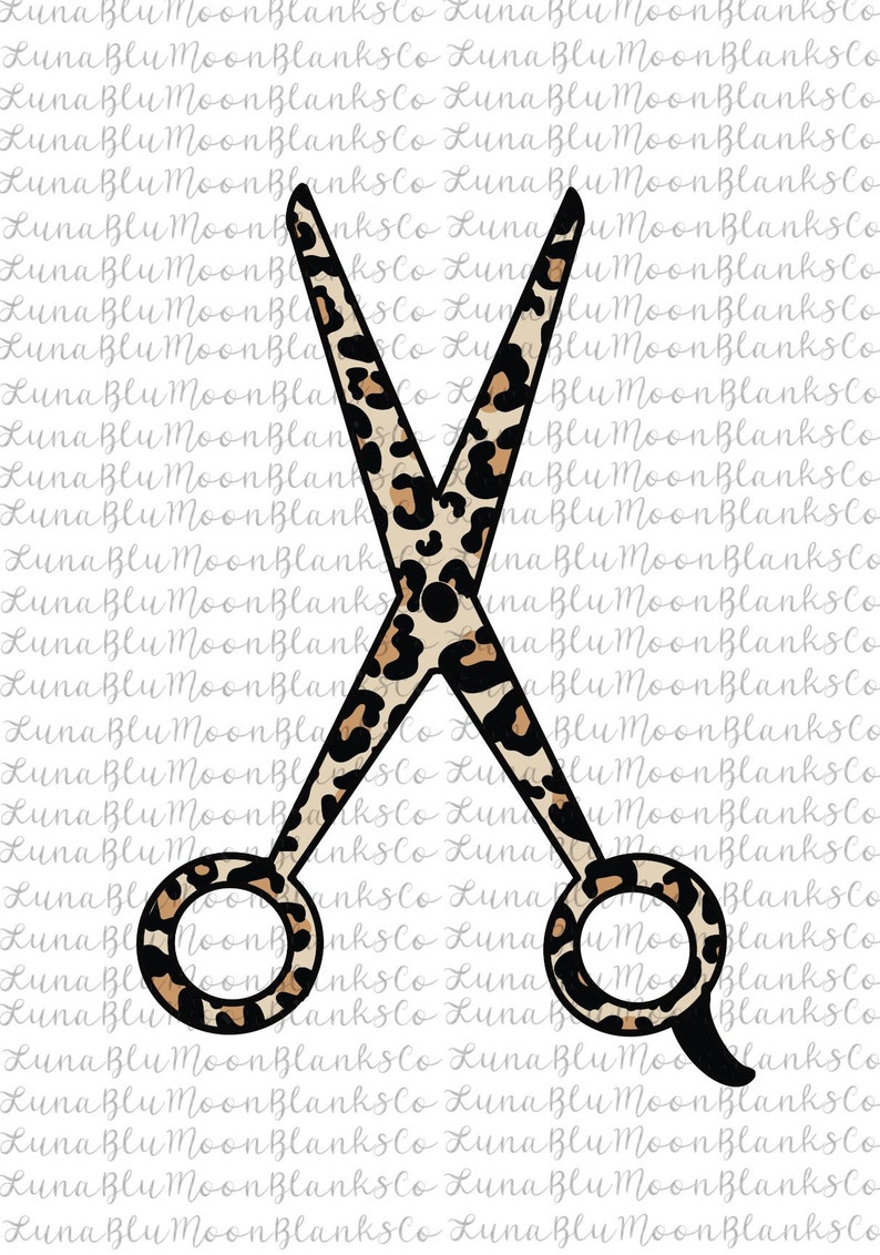 Digital Png File-leopard Scissors Sublimation Design- INSTANT DOWNLOAD ...