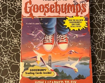 Goosebumps #52 How I Learned to Fly Stickers Bookmark 2 Trading Cards ...