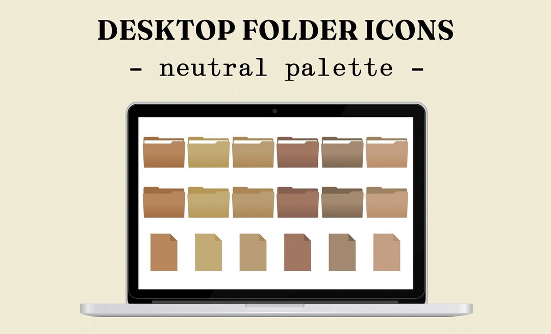 Desktop Folder Icons | Compatible With Mac and Windows Systems ...