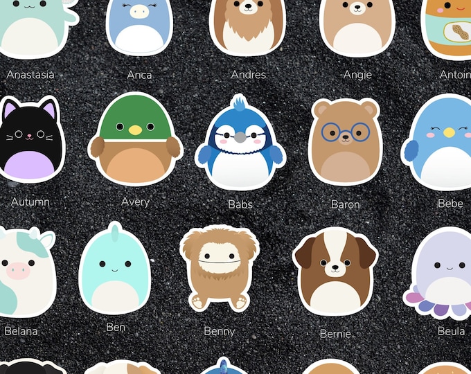 Squishmallow Stickers - Etsy