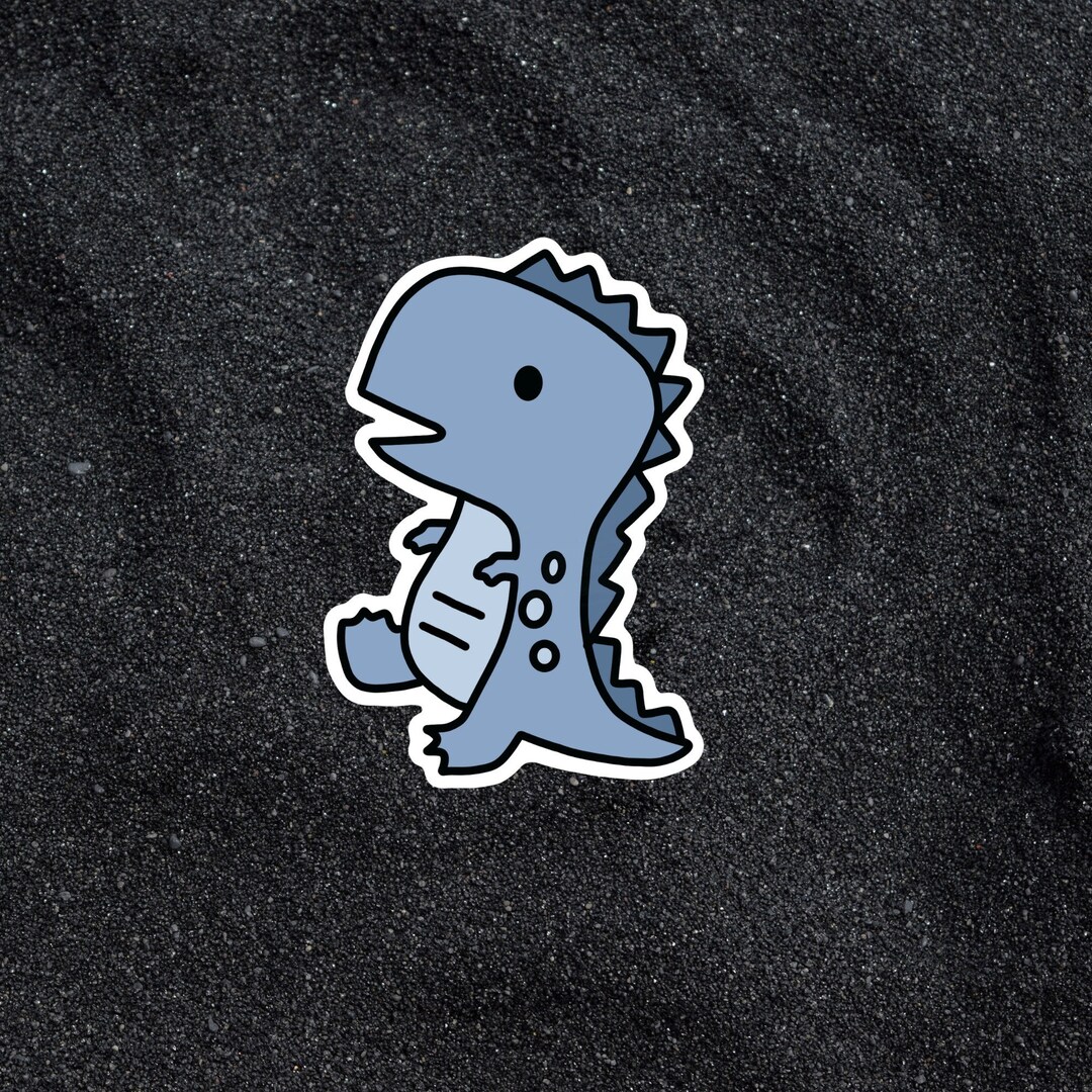 T-rex Sticker - Blue - Etsy