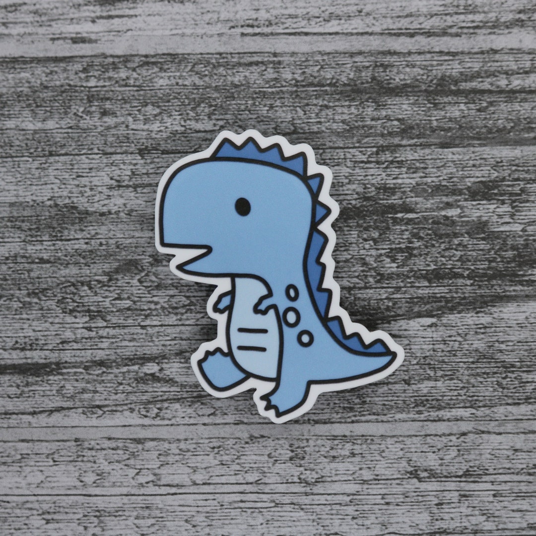 T-rex Sticker Blue - Etsy