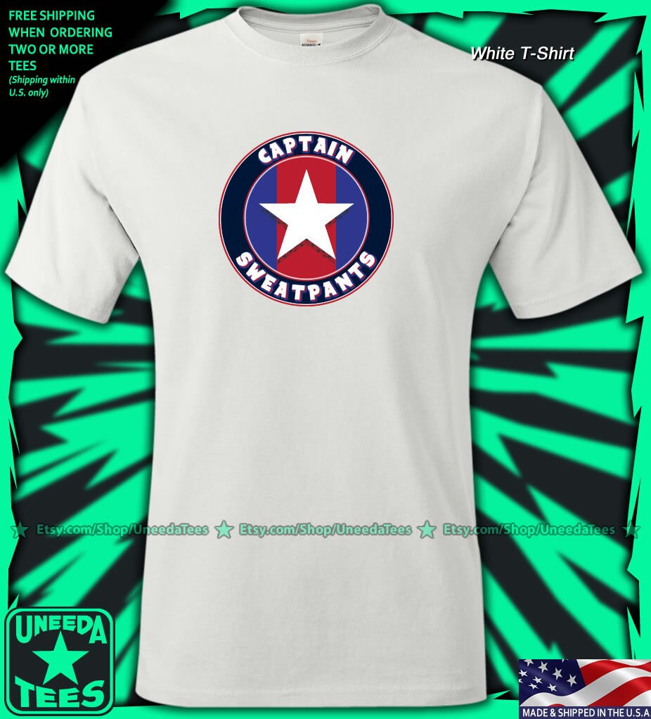 Captain Sweatpants T-shirt Big Bang Theory Inspired Geek Comic Books ...