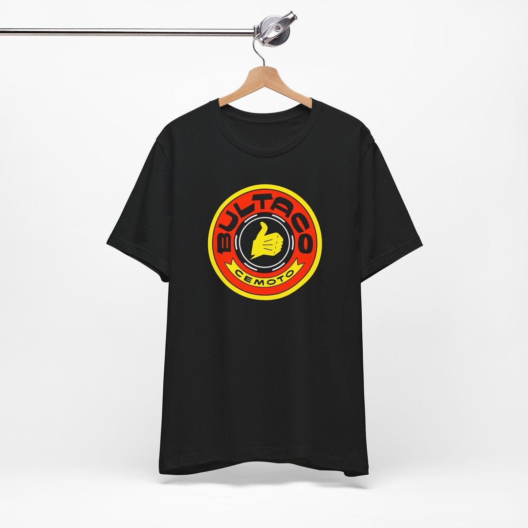 Bultaco Logo T-shirt, Motorcycles Retro Bike 1970s Racing Motorcycle ...