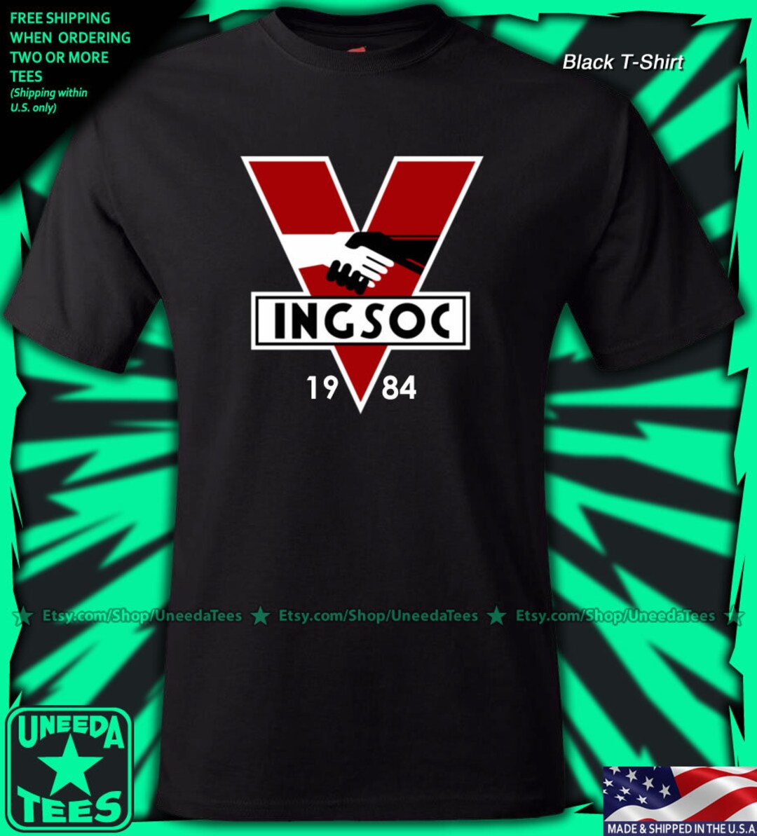 1984 Ingsoc T-shirt, George Orwell Big Brother Orwellian Denial of ...