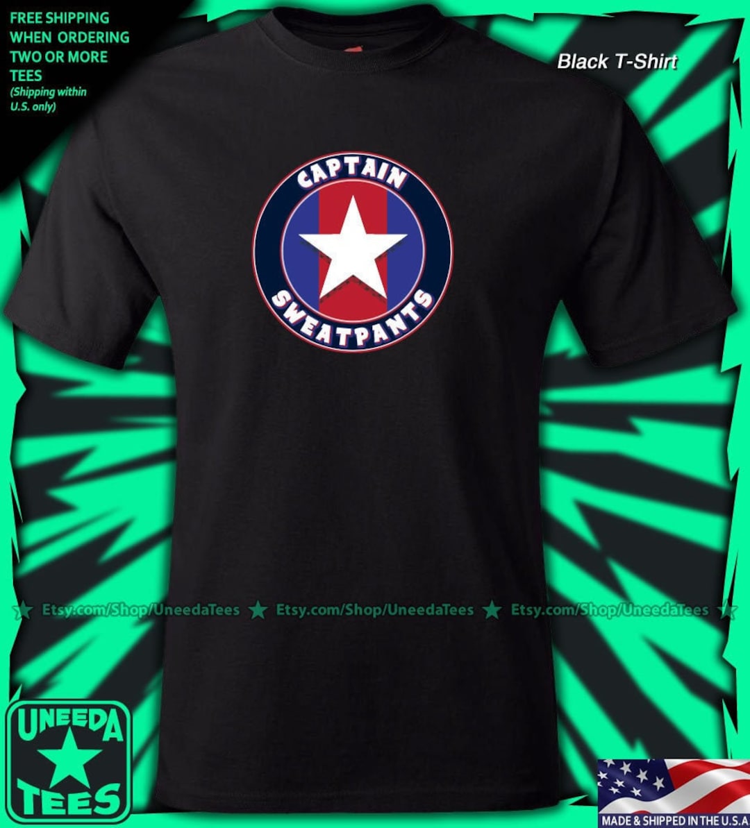 Captain Sweatpants T-shirt Big Bang Theory Inspired Geek Comic Books ...