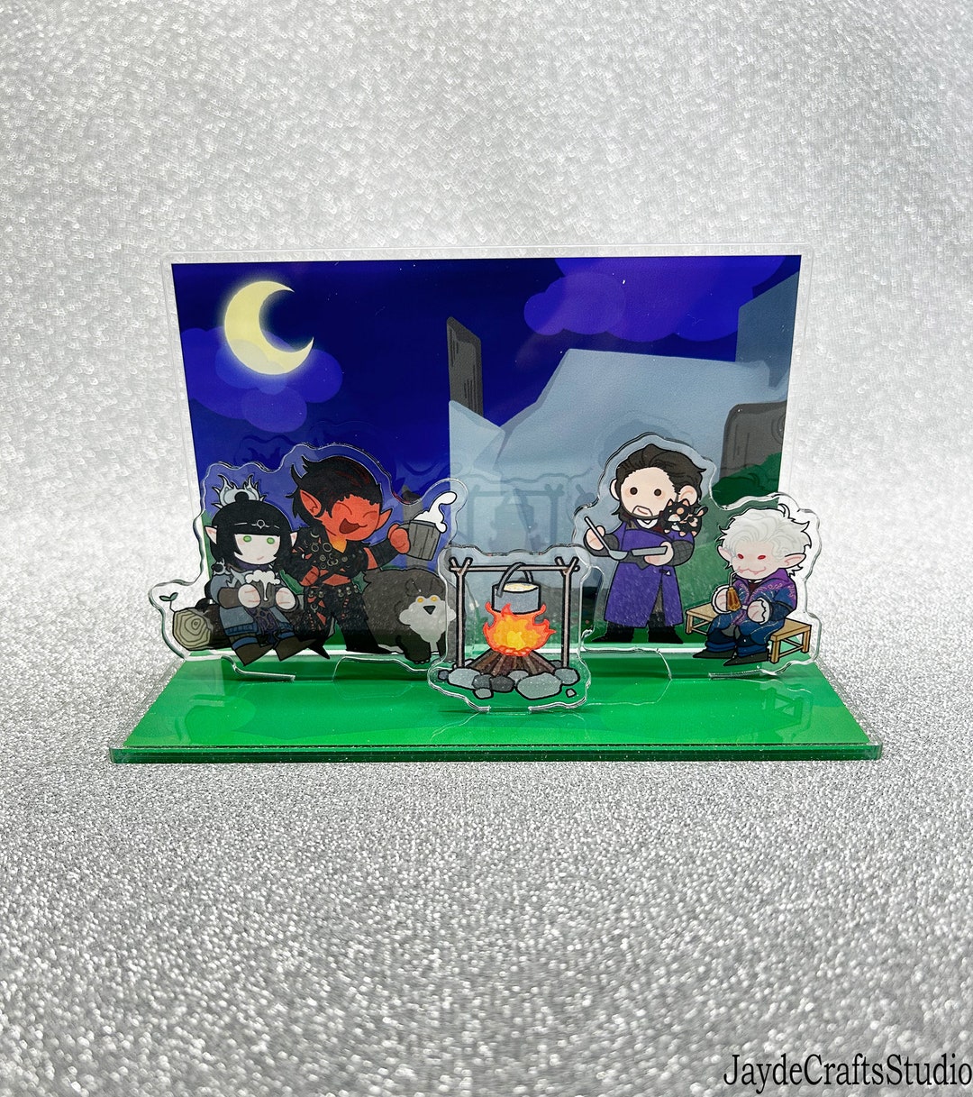 Baldur's Gate 3 Camp Standing Sign, Astarion, Gale, Laezel, Karlach ...