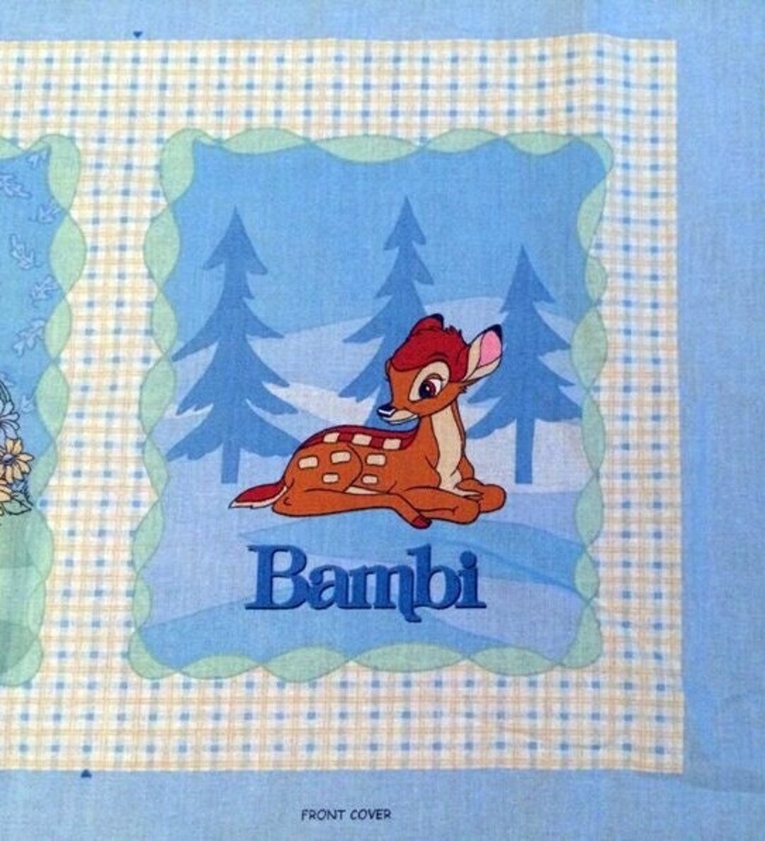 BAMBI Soft Story Book Quilt Cotton Panel Fabric Sew a Book VINTAGE - Etsy