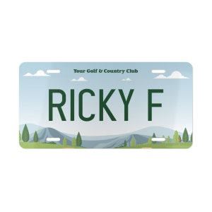 Golf Cart Vanity License Plate, Personalized License Plate for Golfer ...