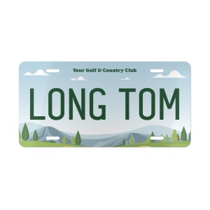 Golf Cart Vanity License Plate, Personalized License Plate for Golfer ...