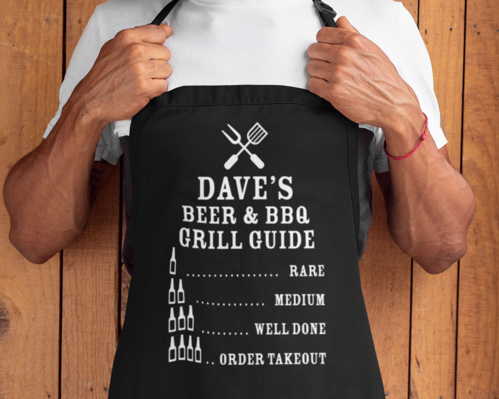 Personalized Apron Beer & BBQ Grill Guide Custom Apron - Etsy