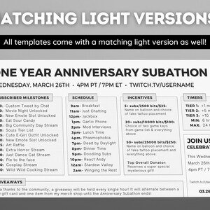 Twitch Subathon Social Media Package | Twitch Event Minimal Social ...