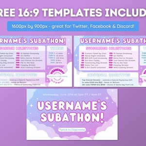Starry Sky Subathon - Twitch Subathon Social Media Package | Twitch ...