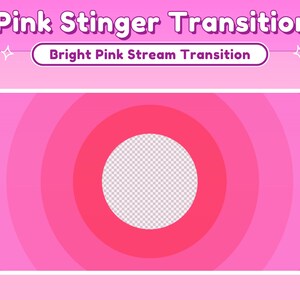 Twitch Stinger Transition Pink - Cute Bright Pink Aesthetic - Twitch ...
