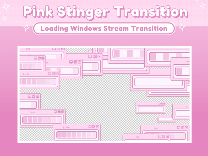 Twitch Stinger Transition Pink Retro Lofi Windows Aesthetic, Computer ...