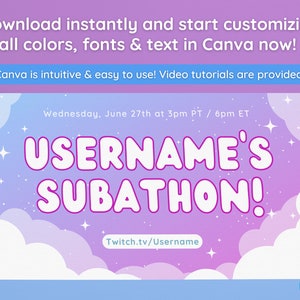 Starry Sky Subathon - Twitch Subathon Social Media Package | Twitch ...