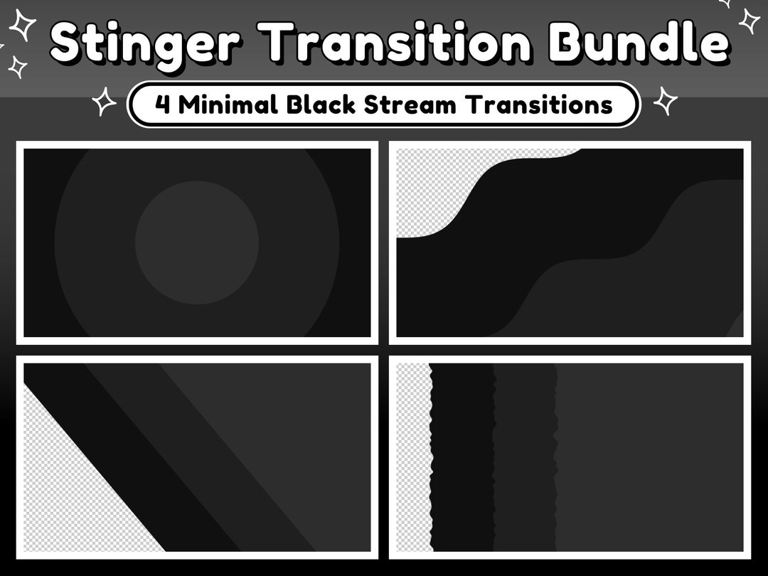 Twitch Stinger Transition - BLACK AESTHETIC - Twitch Transition Black ...