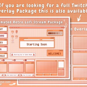 Animated Stream Alerts - Orange Retro Lofi Windows Aesthetic - Twitch ...
