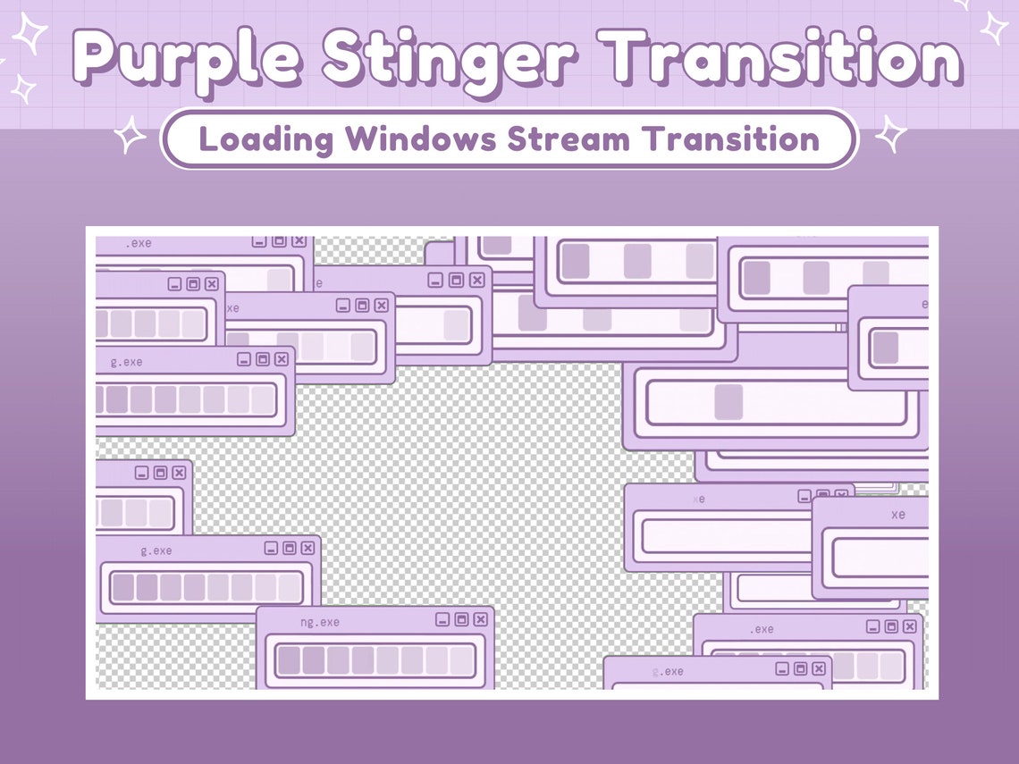 Twitch Stinger Transition Purple Retro Lofi Windows Aesthetic, Computer ...