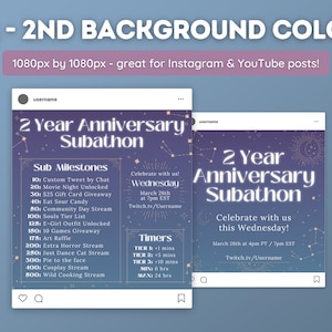 Celestial Subathon - Twitch Subathon Social Media Package | Twitch ...