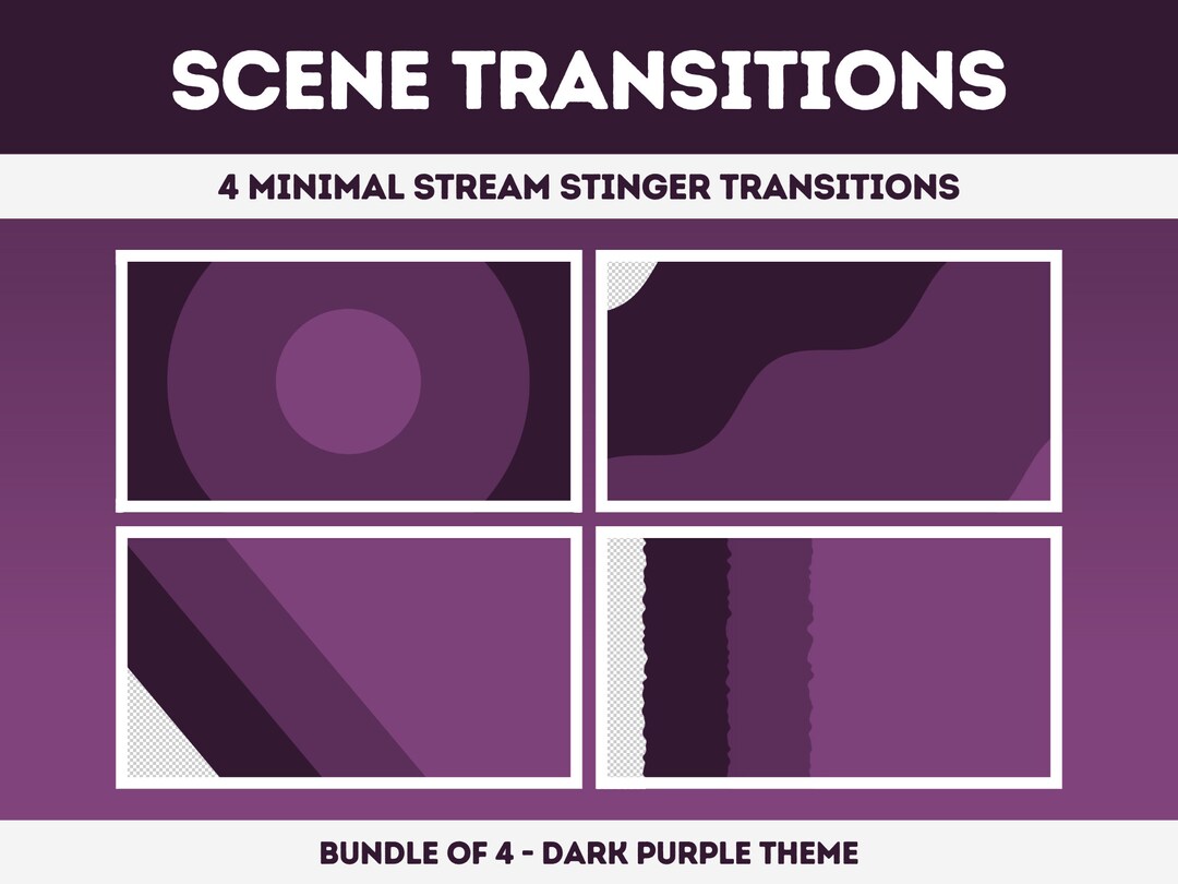 Twitch Stinger Transition Dark Purple - Scene Transition Purple ...