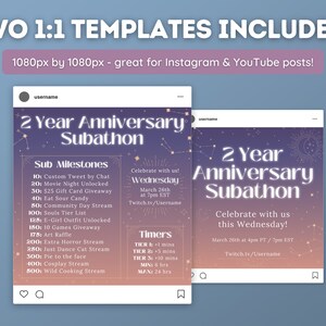 Celestial Subathon - Twitch Subathon Social Media Package | Twitch ...