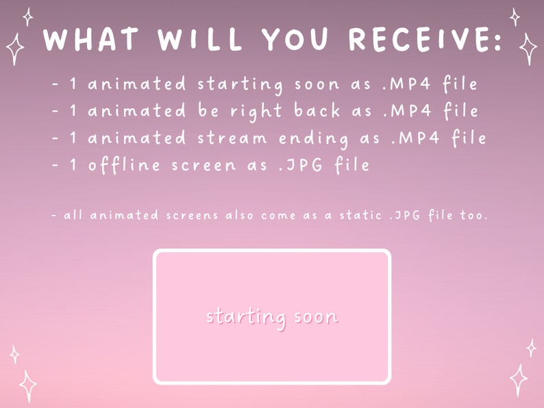 Animated Twitch Screens Pastel Pink Twitch Streamer Simple Minimal ...