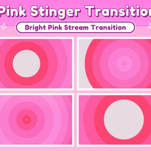 Twitch Stinger Transition Pink - Cute Bright Pink Aesthetic - Twitch ...
