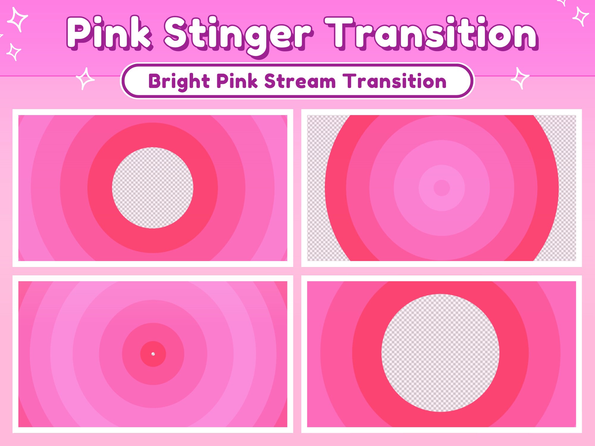 Twitch Stinger Transition Pink Cute Bright Pink Aesthetic Twitch ...
