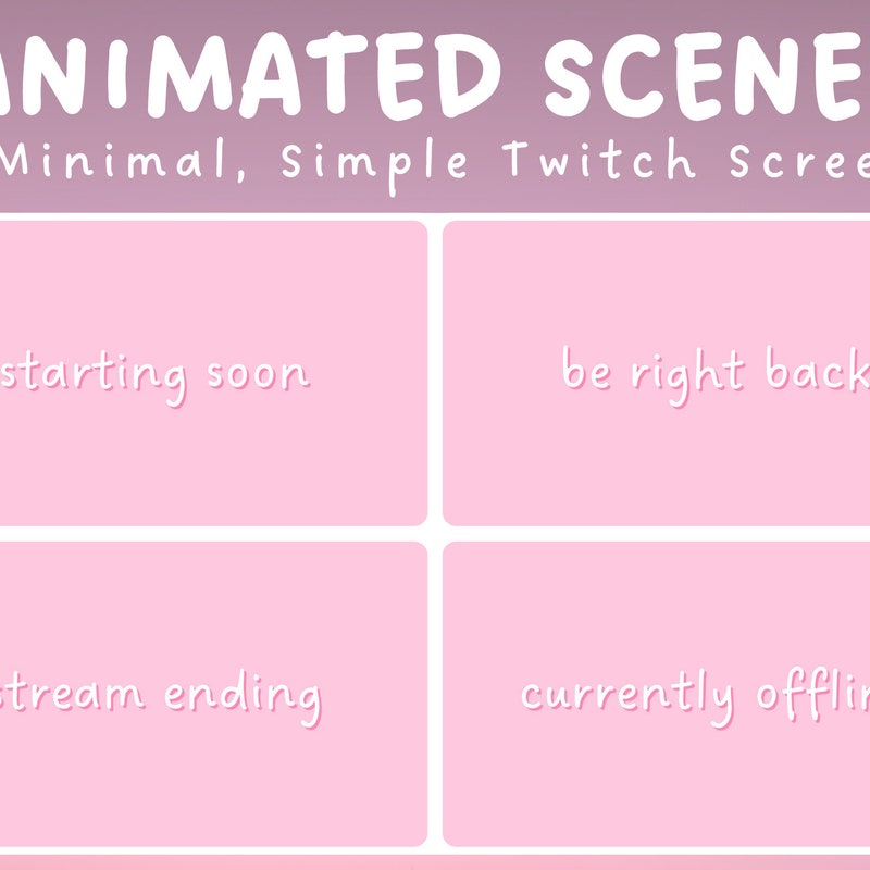 Be Right Back Streamer Screen - Etsy