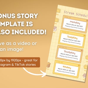 Yellow Retro Lofi Twitch Youtube Weekly Stream Schedule | Social Media ...