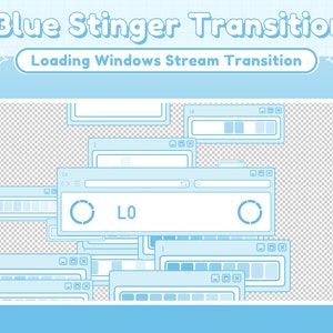 Twitch Stinger Transition Blue Retro Lofi Windows Aesthetic, Computer ...