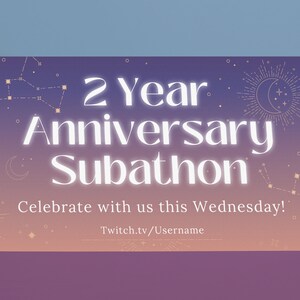 Celestial Subathon - Twitch Subathon Social Media Package | Twitch ...