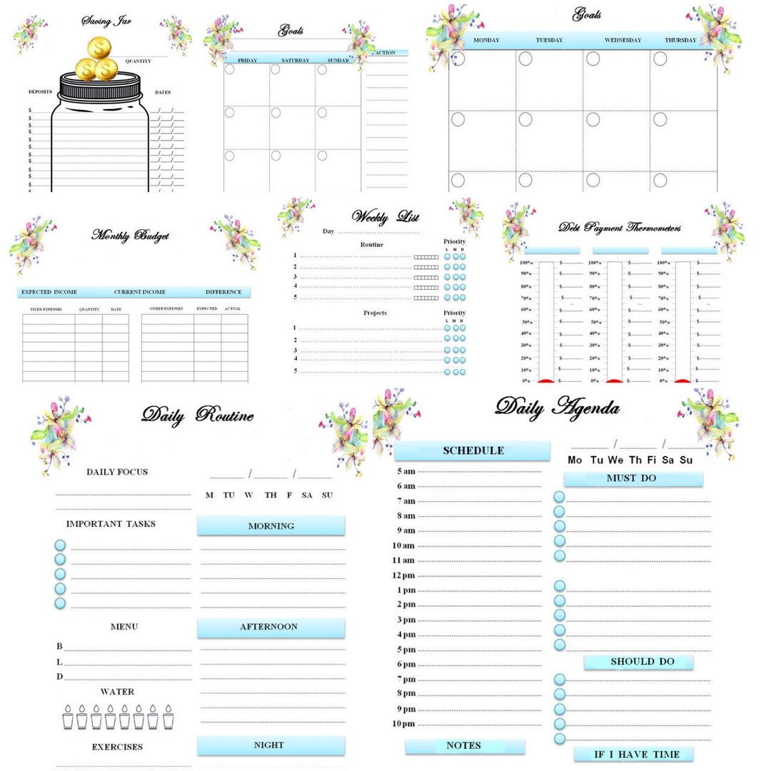 2025 Printable Journal & Monthly Planner | Budget Tracker, Gratitude ...