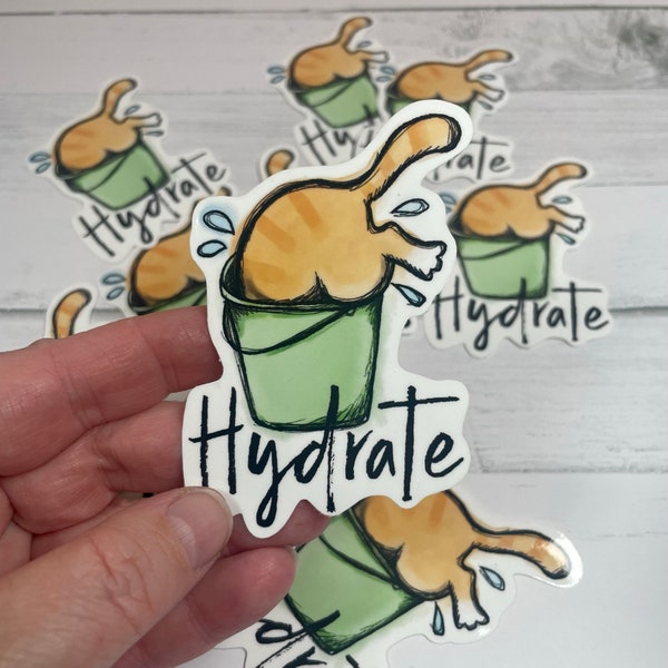 Hydrate Sticker - Etsy