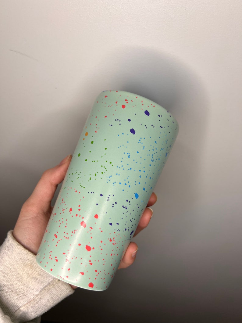 Starbucks 2022 Spring Ceramic Tumbler Cup Egg Paint Splatter - Etsy