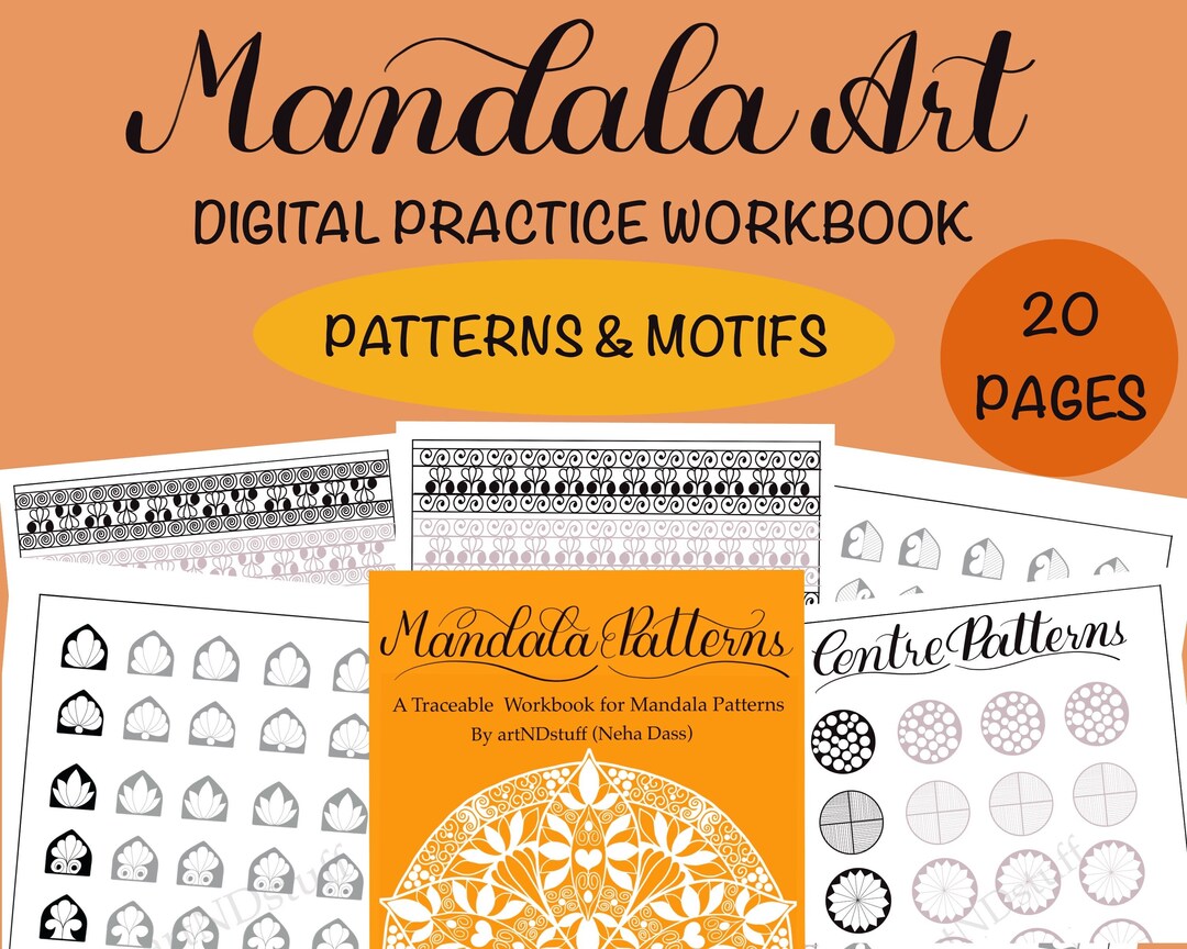 Traceable Mandala Pattern Book Printable Mandala Pattern Sheets Mandala ...