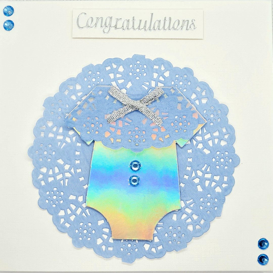 Newborn Baby Card, Congratulations, Baby Boy Card, Baby Girl Card, New ...