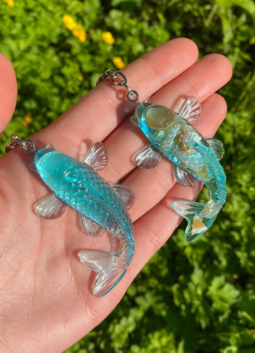 Koi Pond * Keychain * - Etsy