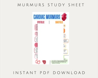 Cardiac Anatomy Study Sheet | Nursing, Cardiology, Echocardiography ...