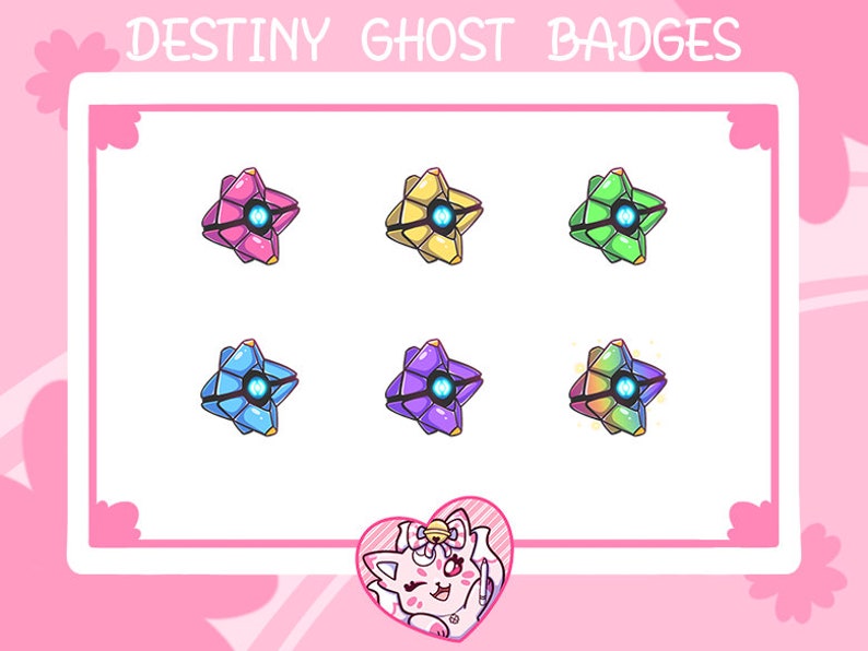 Destiny2 Ghost Sub Badges for Twitch/youtube/discord Bit Badges Twitch ...