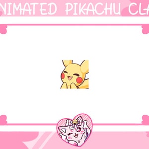 ANIMATED Pikachu Clap Emote for Twitch/discord Custom Twitch Emotes ...
