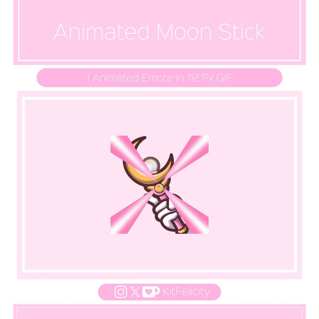 ANIMATED Moon Stick Emote for Twitch/discord | Custom Twitch Emotes ...