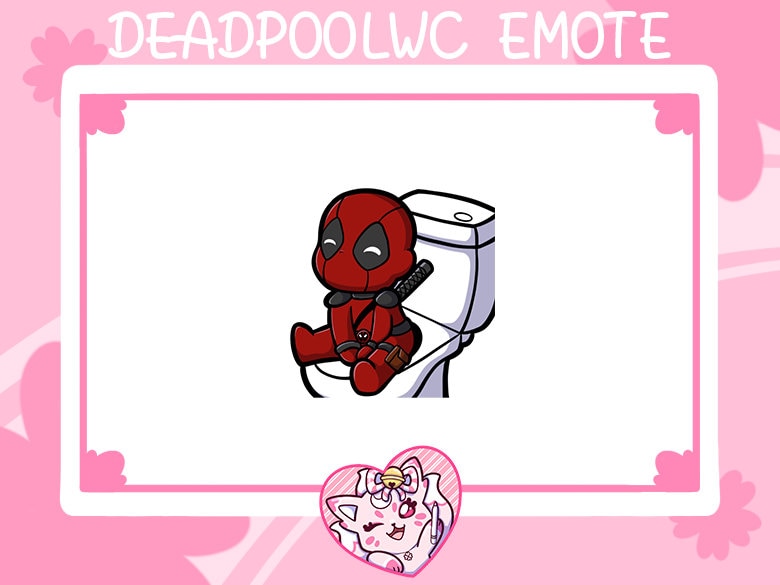 Deadpool Wc Emote for Twitch/discord/youtube Custom Twitch Emotes ...