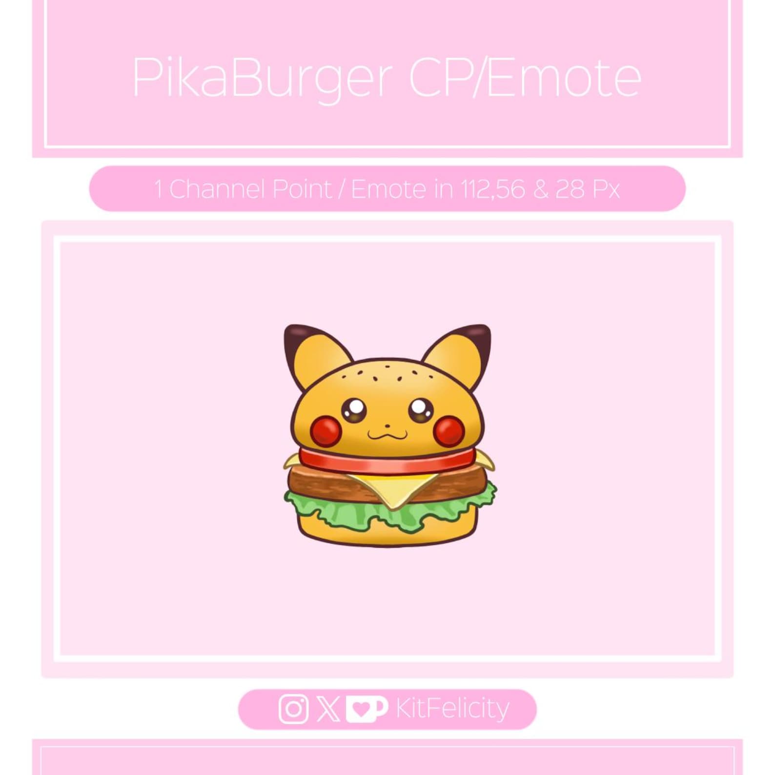 Pikaburger Channel Points for Twitch| Twitch Channel Point Icon ...