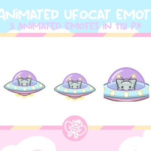ANIMATED Ufocat Emote for Twitch/discord | Custom Twitch Emotes ...