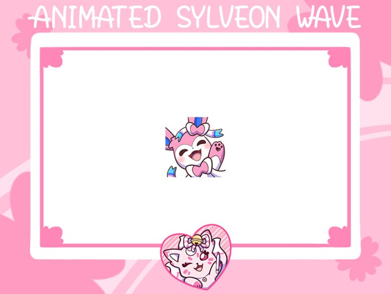 ANIMATED Sylveon Wave Emote for Twitch/discord Custom Twitch Emotes ...