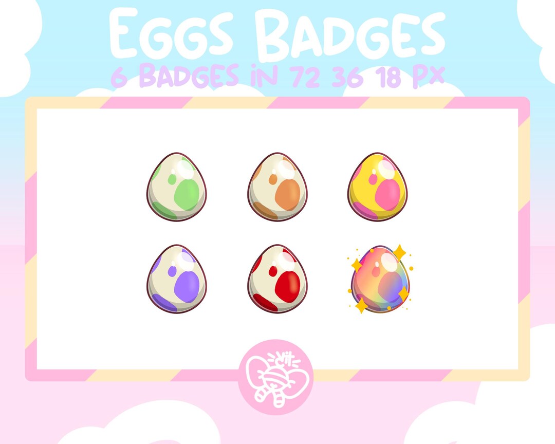 Pokémon Go Eggs Sub Badges for Twitch/youtube/discord Bit Badges Twitch Sub Badges Stream ...
