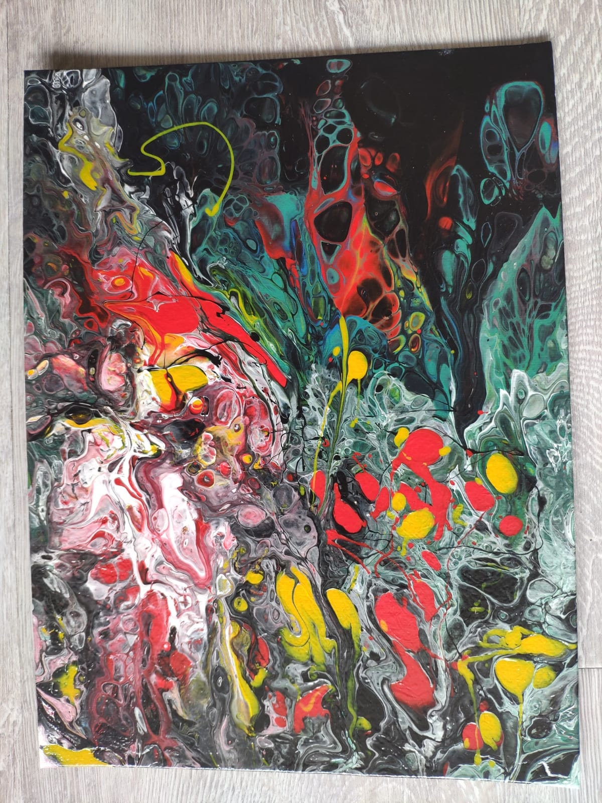 Abstract Volcano Painting